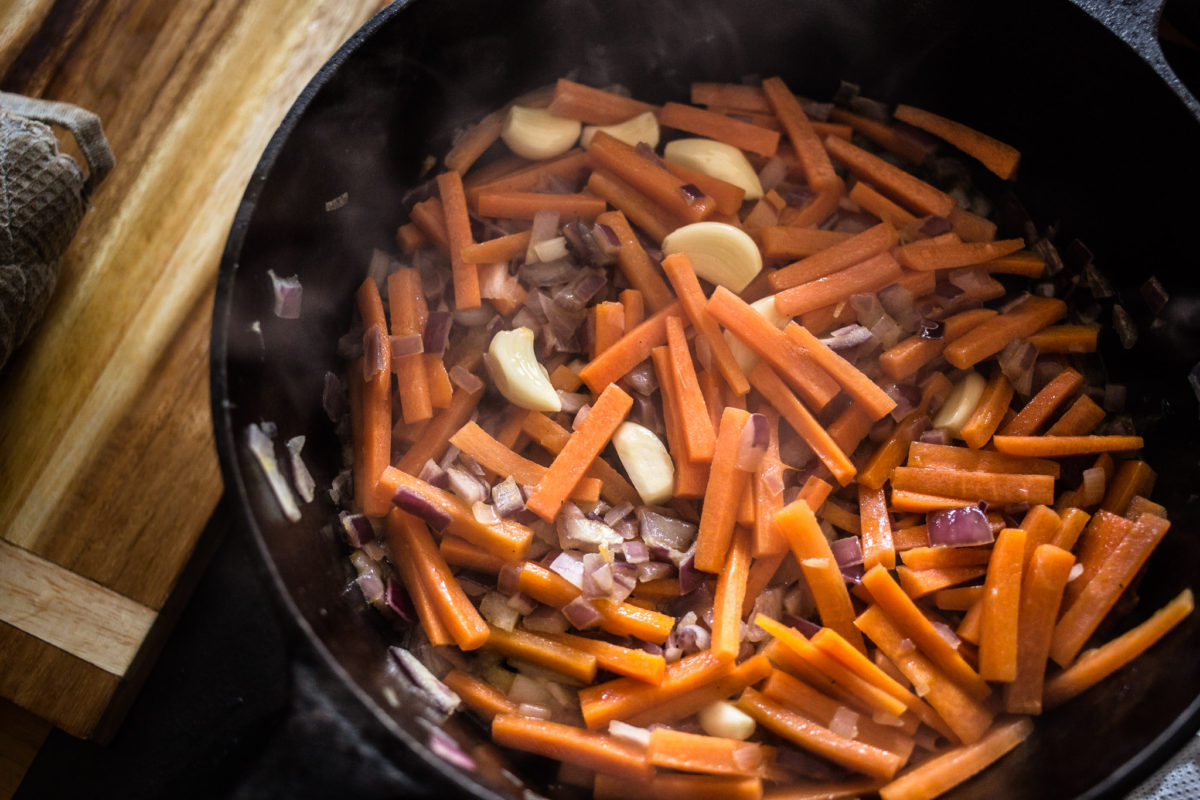 Seitan Palaw • Diced and Spiced • Vegan Turkmen Recipe
